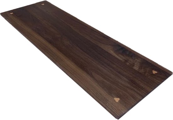 Serveerplank in zwarte massieve notelaar - 60 cm lang - DOMUS ARTES ...