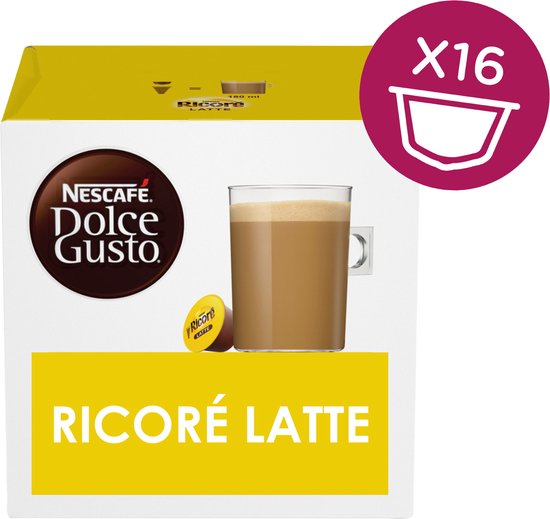 Nescafé Dolce Gusto Ricore Latte 16 cups x3 = 48 stuks | bol.com