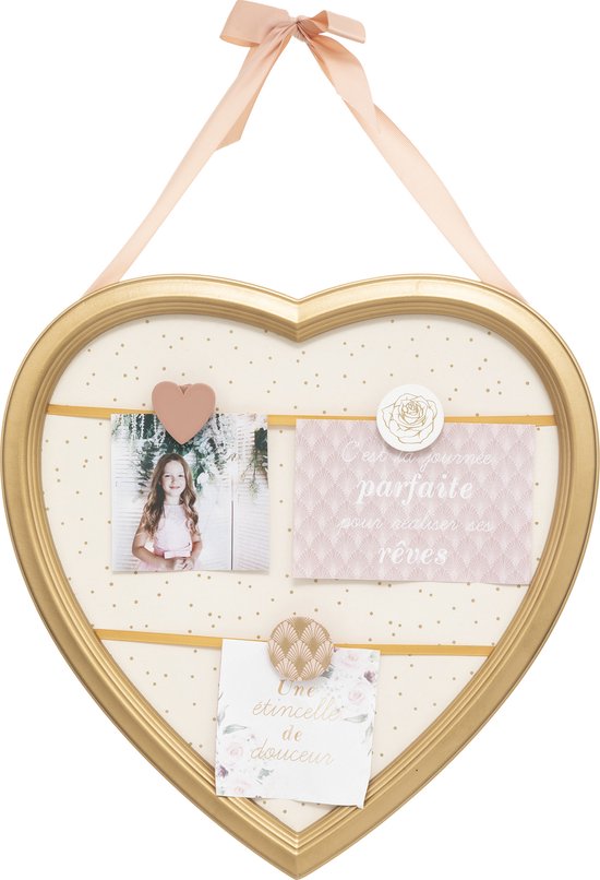 Atmosphera - Fotohanger - Hart - Goud - 37,8 x 1,8 x 38 cm | bol.com