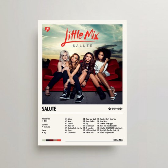 Little Mix Poster - Salute Album Cover Poster - Little Mix LP - A3 ...