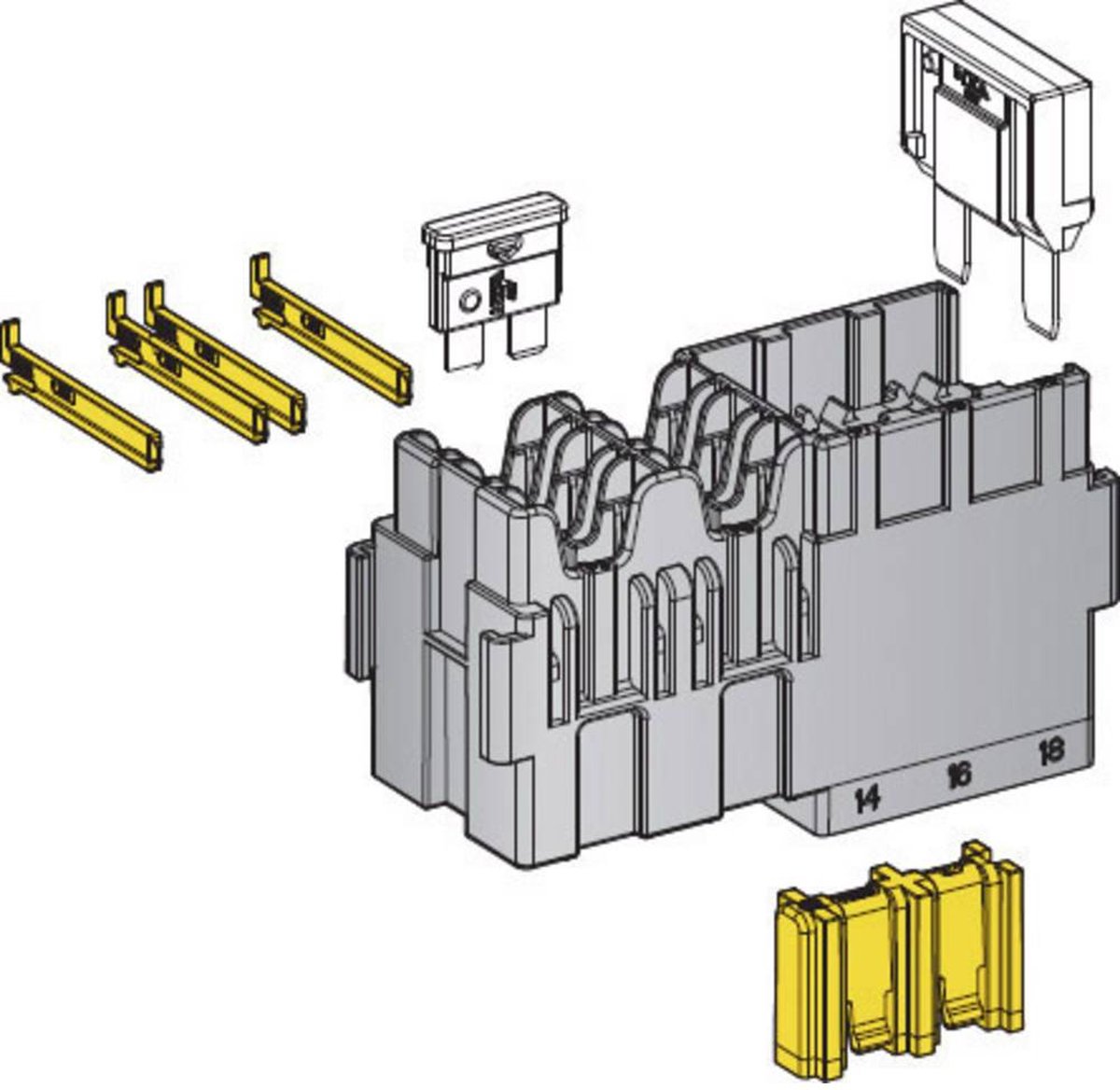 MTA Fuse/Relay Holder Maxival / Unival Mo Zekerings- en relaishouder 1 ...