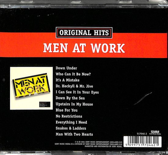 Original hits, Men At Work | CD (album) | Muziek | bol