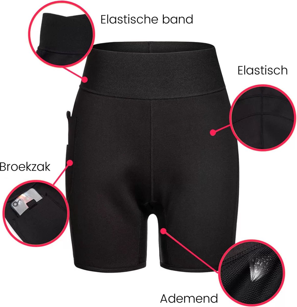 Sauna Broek – Kort | Compressie Legging | Met Zak | Thermisch ...