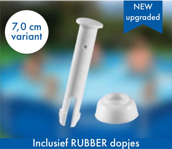 12x Bevestigings pin 7,0 cm - Geschikt voor Intex zwembad frame - pin ...