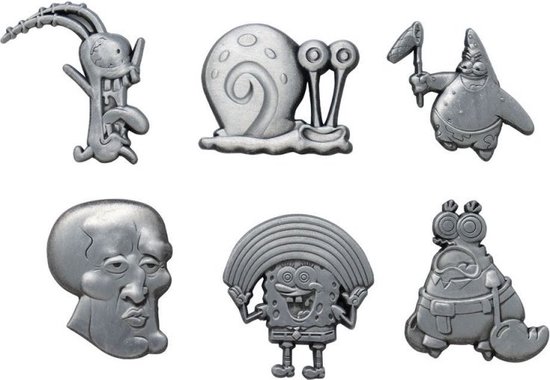 SpongeBob Squarepants: Limited Edition Pin Badge 6-Pack | bol