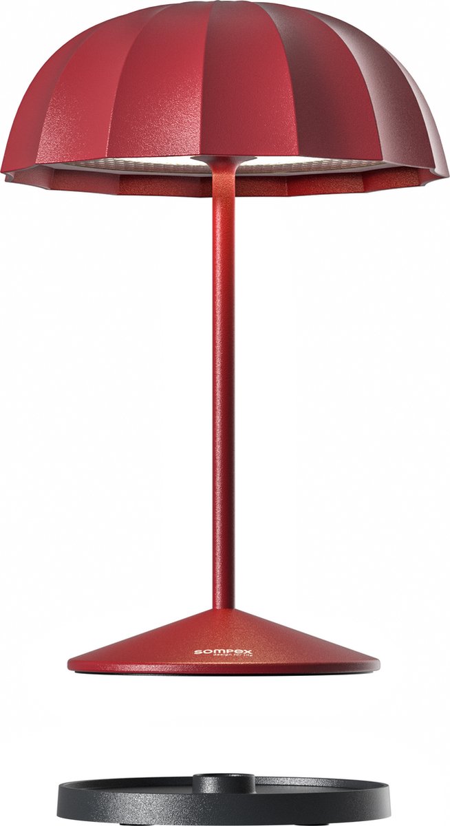 Sompex Tafellamp Ombrellino | Led | Rood - indoor / outdoor / voor binnen en buiten... | bol.com