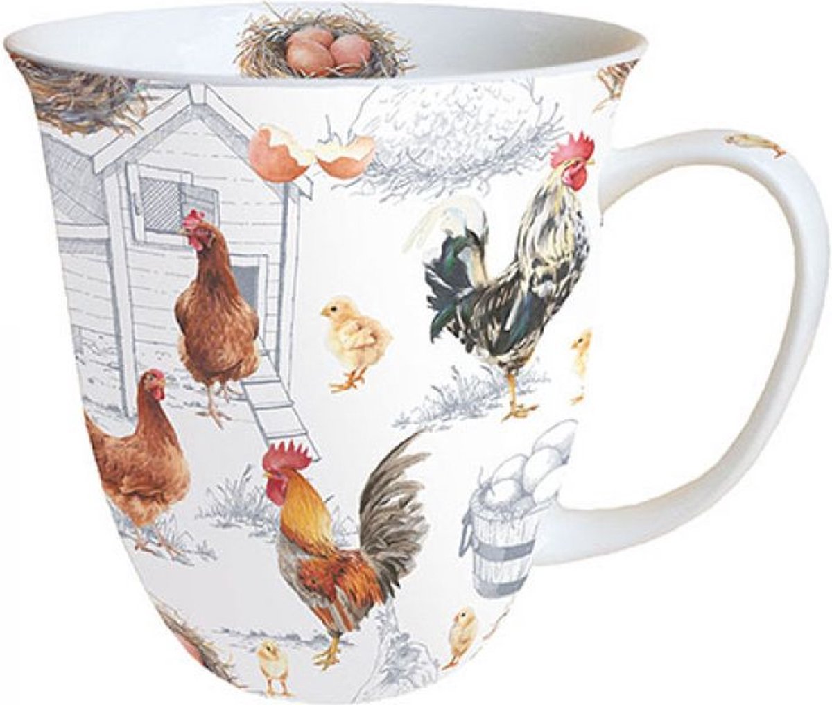 Ambiente Grote Kippen mok | 400 ml inhoud | bol