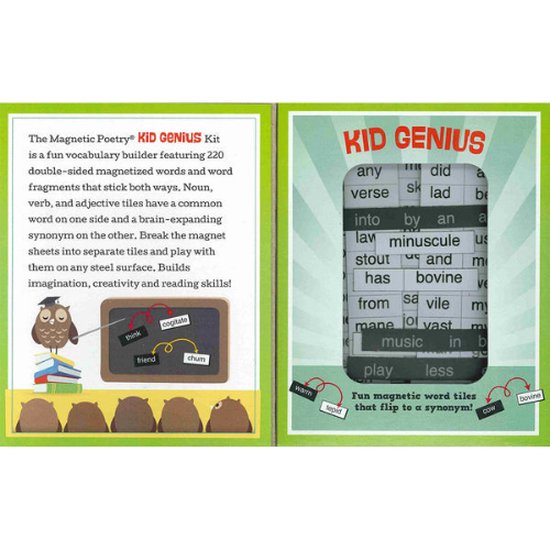 Kid Genius Magnetic Poetry Kids | 0602394030030 | Boeken | bol.com