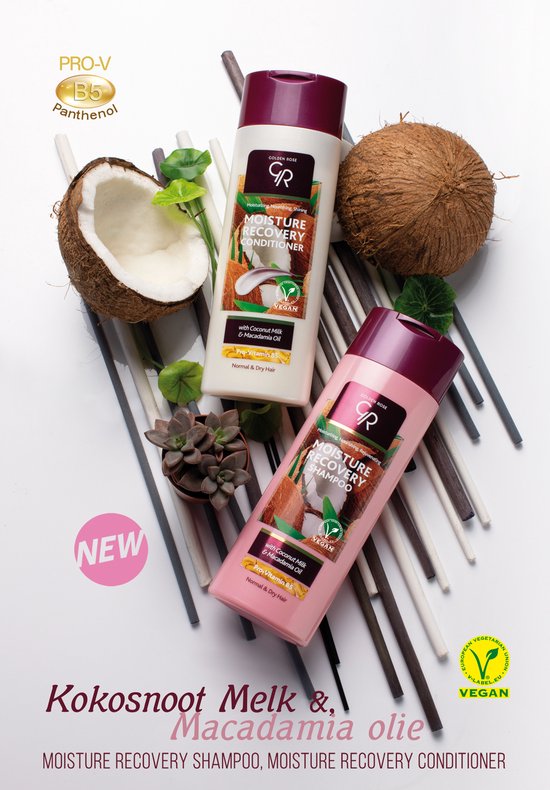 MOISTURE RECOVERY Shampoo - Golden Rose Haircare Vegan & Duurzaam | bol