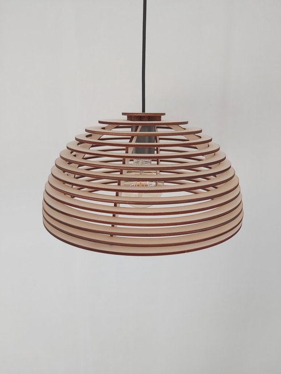 Hanglamp-Hanglamp living-Hanglamp hout-Houten lamp-Plafond lamp ...
