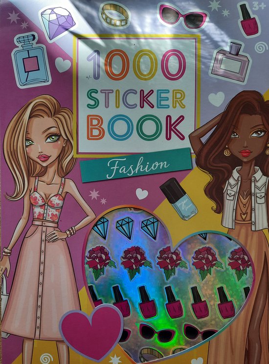 W&O Products - Sticker book A4 - fashion + 1000 stickers | bol
