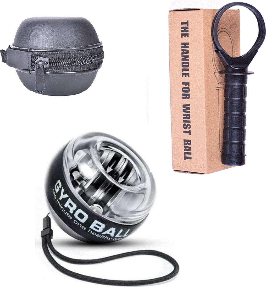 Firsttee Powerball Training Kit - Handtrainer - Spinner - Stressbal ...