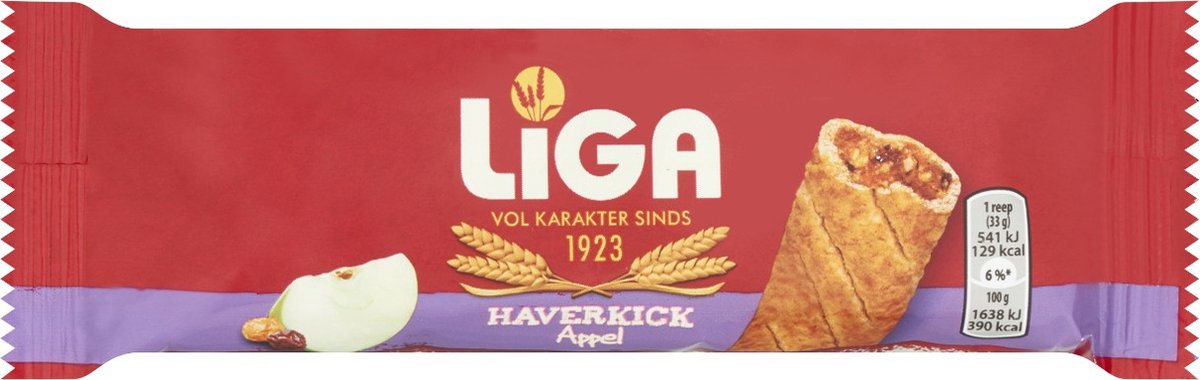 Fruitreep Appel Single 33 Gram 24 Pakjes Liga Haverkick | bol.com