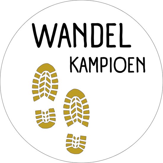 20 x Stickers Wandel Kampioen | Wandelen Vierdaagse Nijmegen ...
