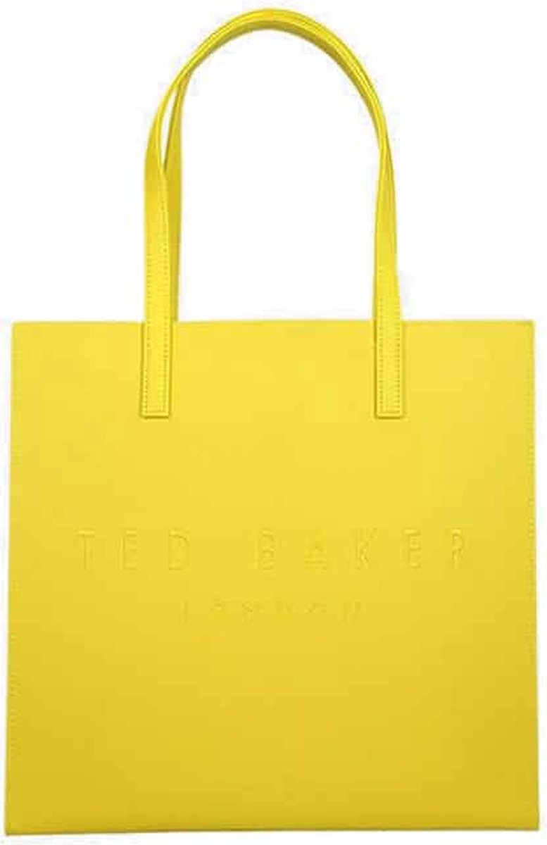 Ted Baker - Soocon Crosshatch Large Icon Bag Yellow | bol.com