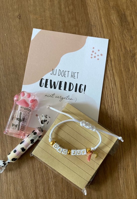 Dag Juf I Afscheid I attentie school I kadoset - 5 stuks | bol.com