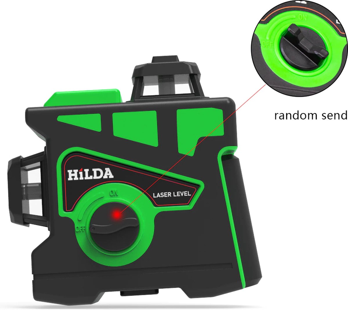 Delicino Laserwaterpas - 360° Roterende Laser - 3D Kruislijnlaser ...