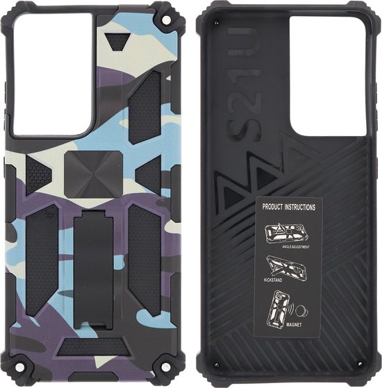 Hoesje Geschikt Voor Samsung Galaxy S21 Ultra Hoesje - Rugged Extreme Backcover... | bol