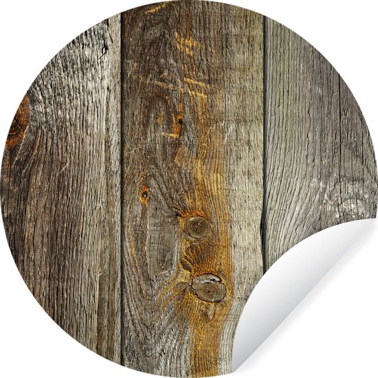 Behangcirkel - Planken - Hout - Boom - 50x50 cm - Muurcirkel ...