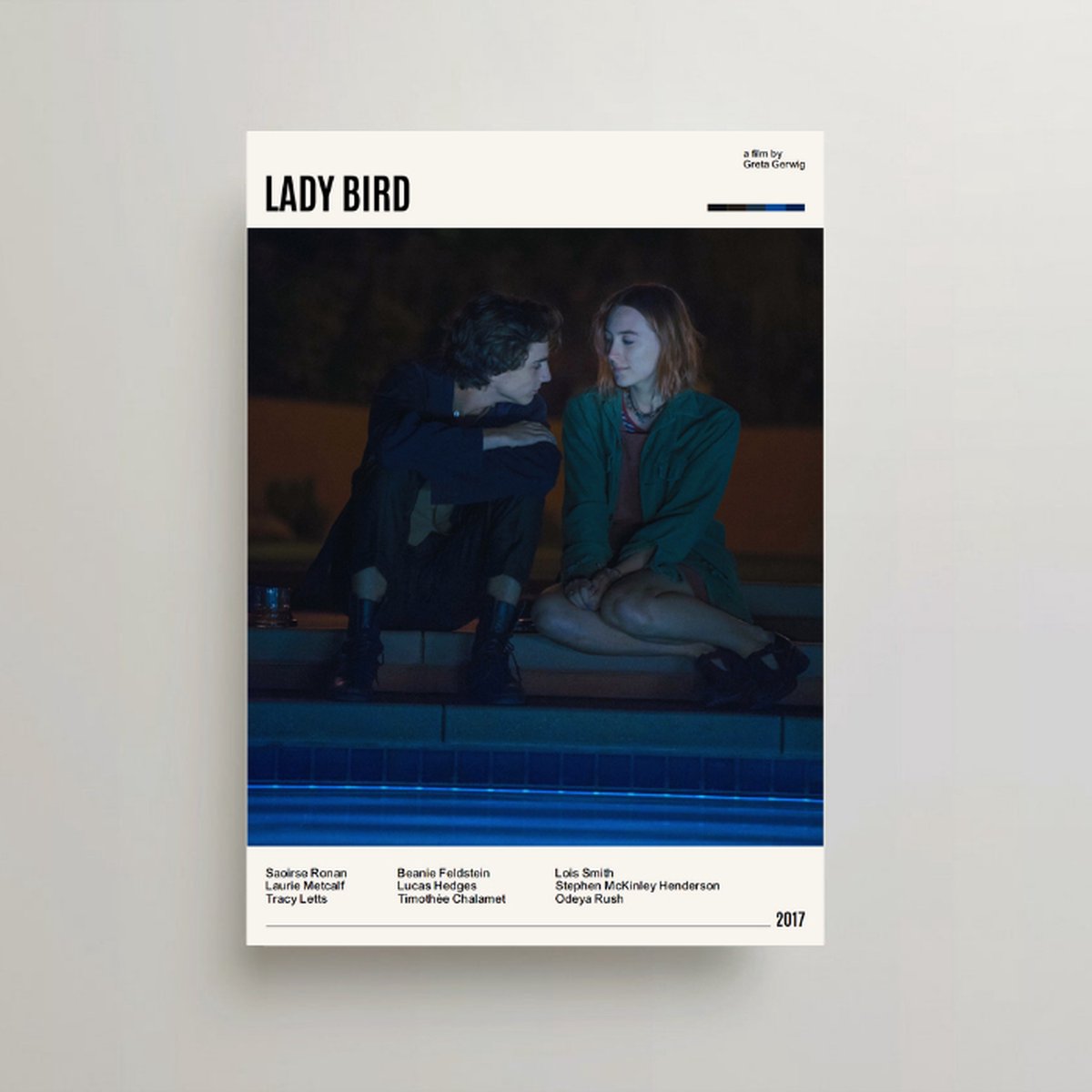 Lady Bird Poster - Minimalist Filmposter A3 - Lady Bird Movie Poster ...