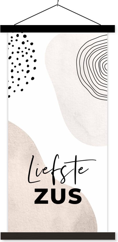 Posterhanger incl. Poster - Schoolplaat - Zussen - 'Liefste zus ...