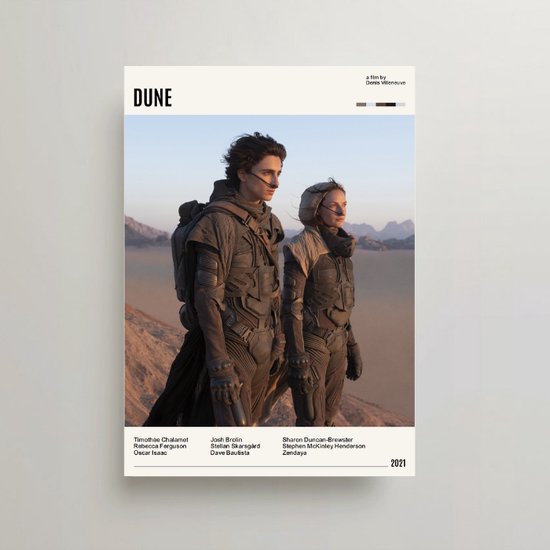 Dune Poster - Minimalist Filmposter A3 - Dune Movie Poster - Timothee ...