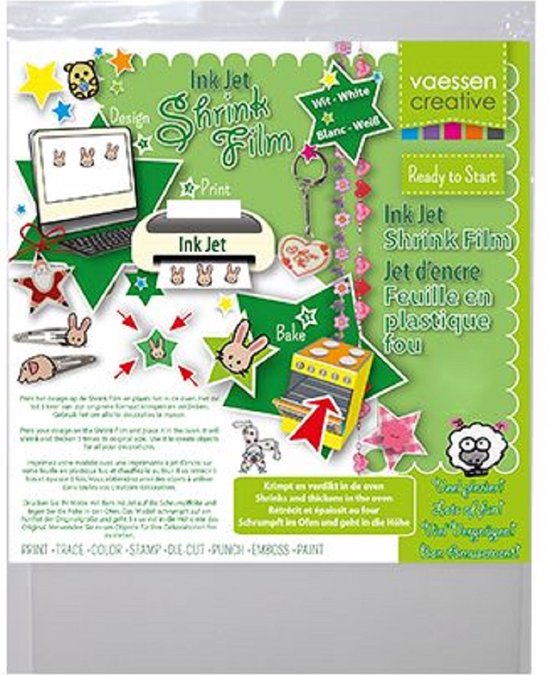 Krimpie dinkie krimpfolie inkjet wit (5 vellen) - Incl. Goodie | bol