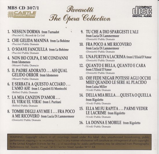 The Opera Collection, Luciano Pavarotti | CD (album) | Muziek | bol.com
