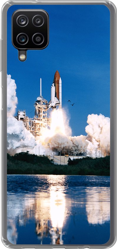 Samsung Galaxy A12 hoesje - Space shuttle lancering aan het water ...