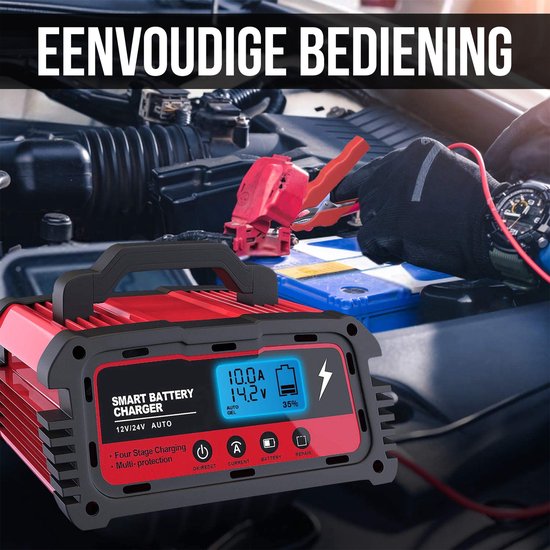 Strex Industriele Acculader - 12/24V 5/10/25A - Reparatiemodus ...