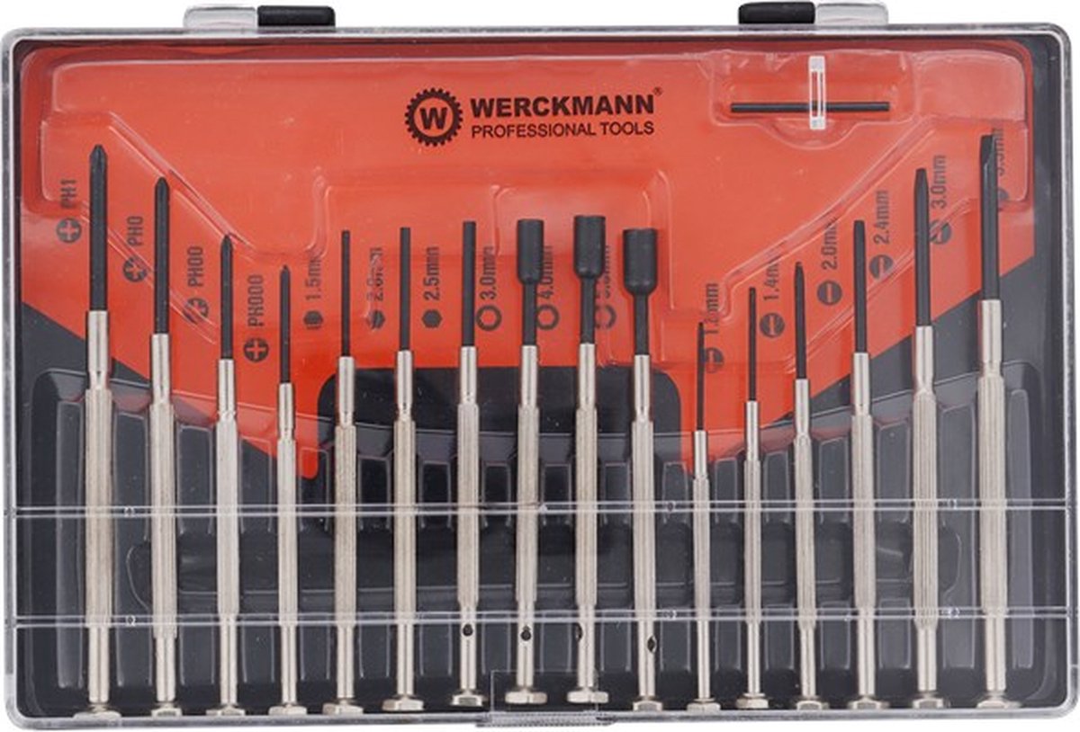 Werckmann mini-schroevendraaierset 16-delig | bol.com