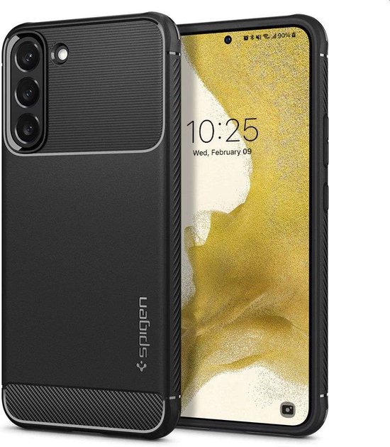 Geschikt voor Spigen Rugged Armor Case Samsung Galaxy S22+ - Zwart | bol