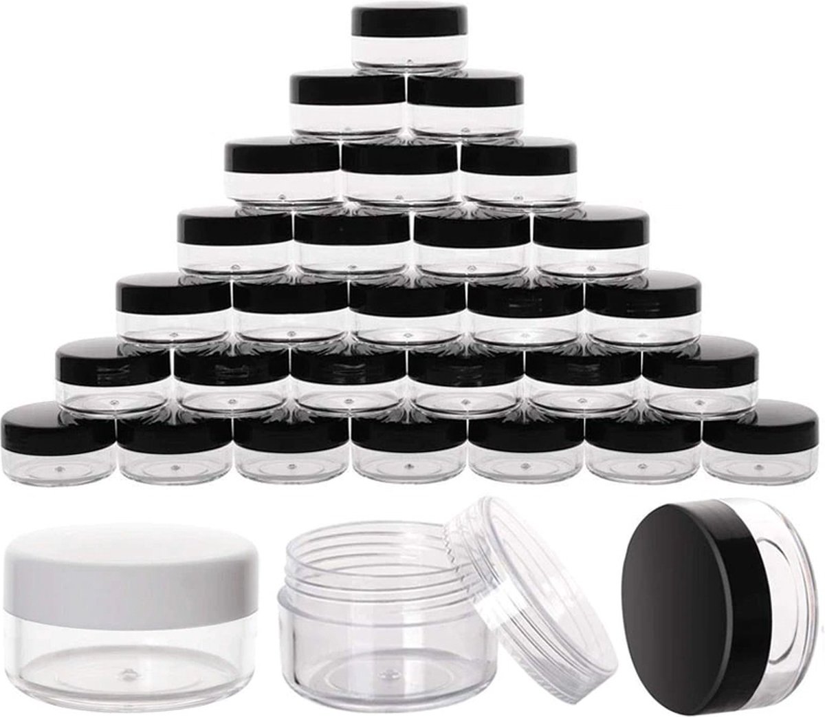 Lege Potjes Voor Cosmetica 200 Stuks - 2 Gram Inhoud Per Pot ...