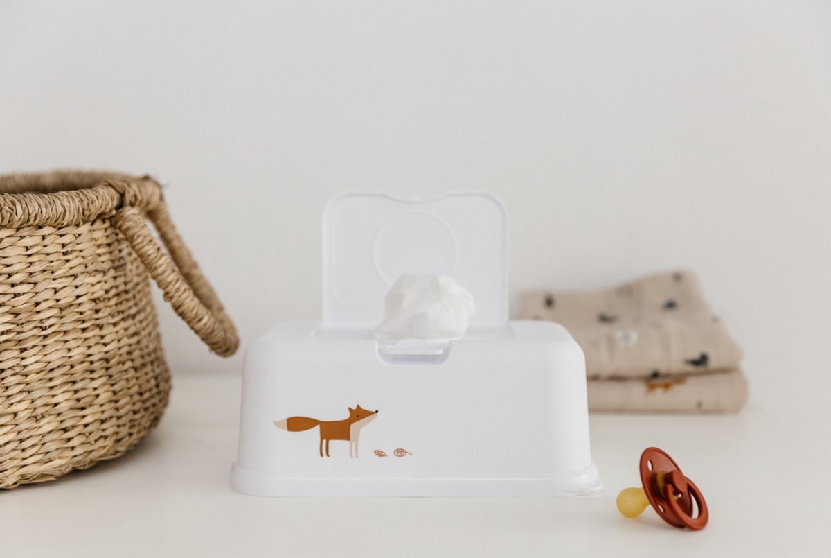 Funky Box billendoekjes box Funky Fox white | bol.com