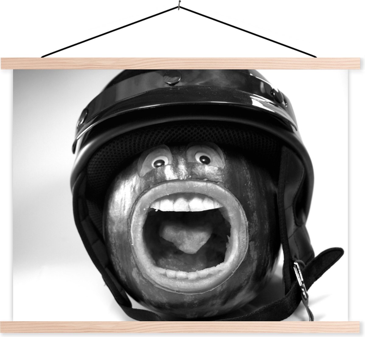 Screaming watermelon - zwart wit | bol.com