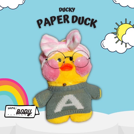 Lalafanfan™ - Paper Duck knuffel - Paper Duck - Paperduck - Knuffel ...