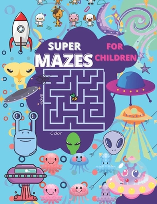 Super Mazes For Children: Top Maze Book For Kids, Super-Hero Maze Book ...