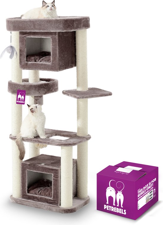 Petrebels Villa 150 krabpaal - Cappuccino - modern - stabiel - meerdere ...