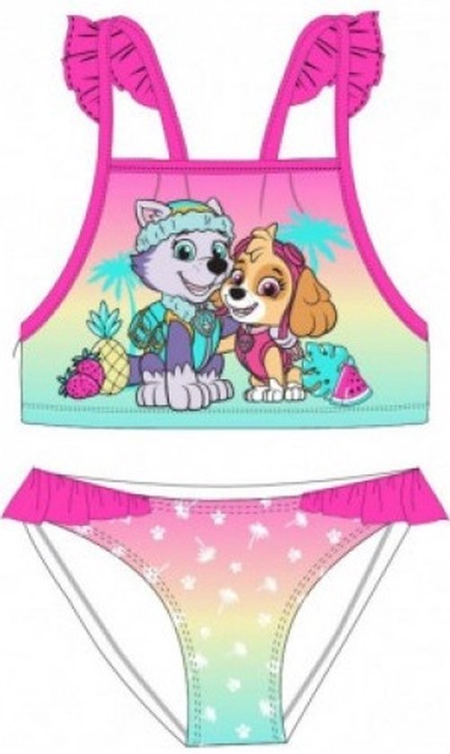 Paw Patrol Bikini Skyeandeverest Roze Maat 98 104