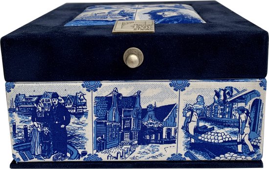 The Dutch Tea Box Rembrandt Delft Blue - Boîte à thé - 4 compartiments ...