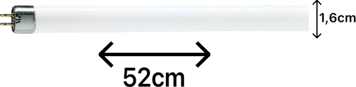 Philips - TL mini Buis 52 CM - 13Watt / 827 - Warm White - Ø 16MM - T5 ...