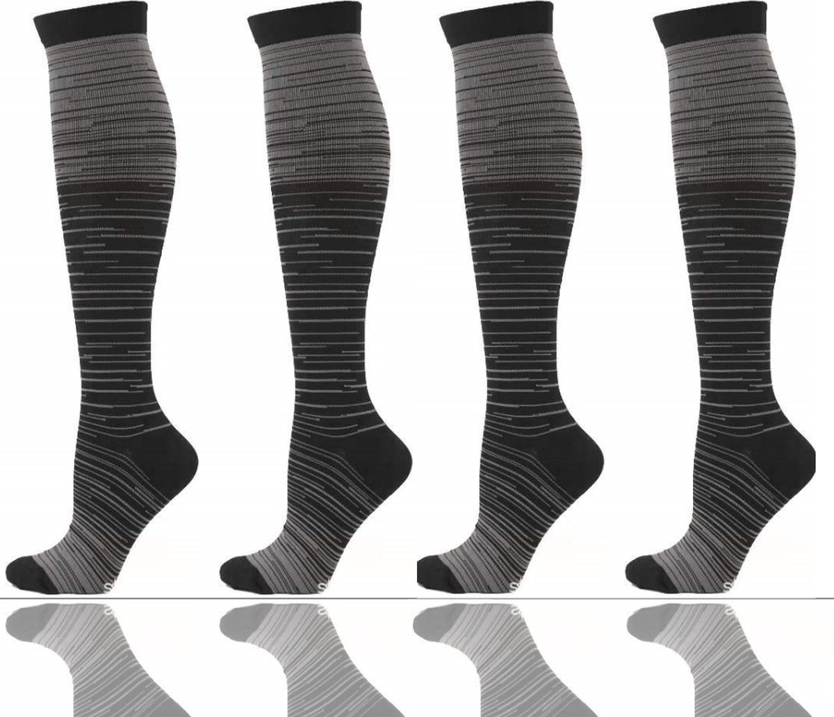 Bas de compression 2 Paires - Bas de compression Femme et Homme ...