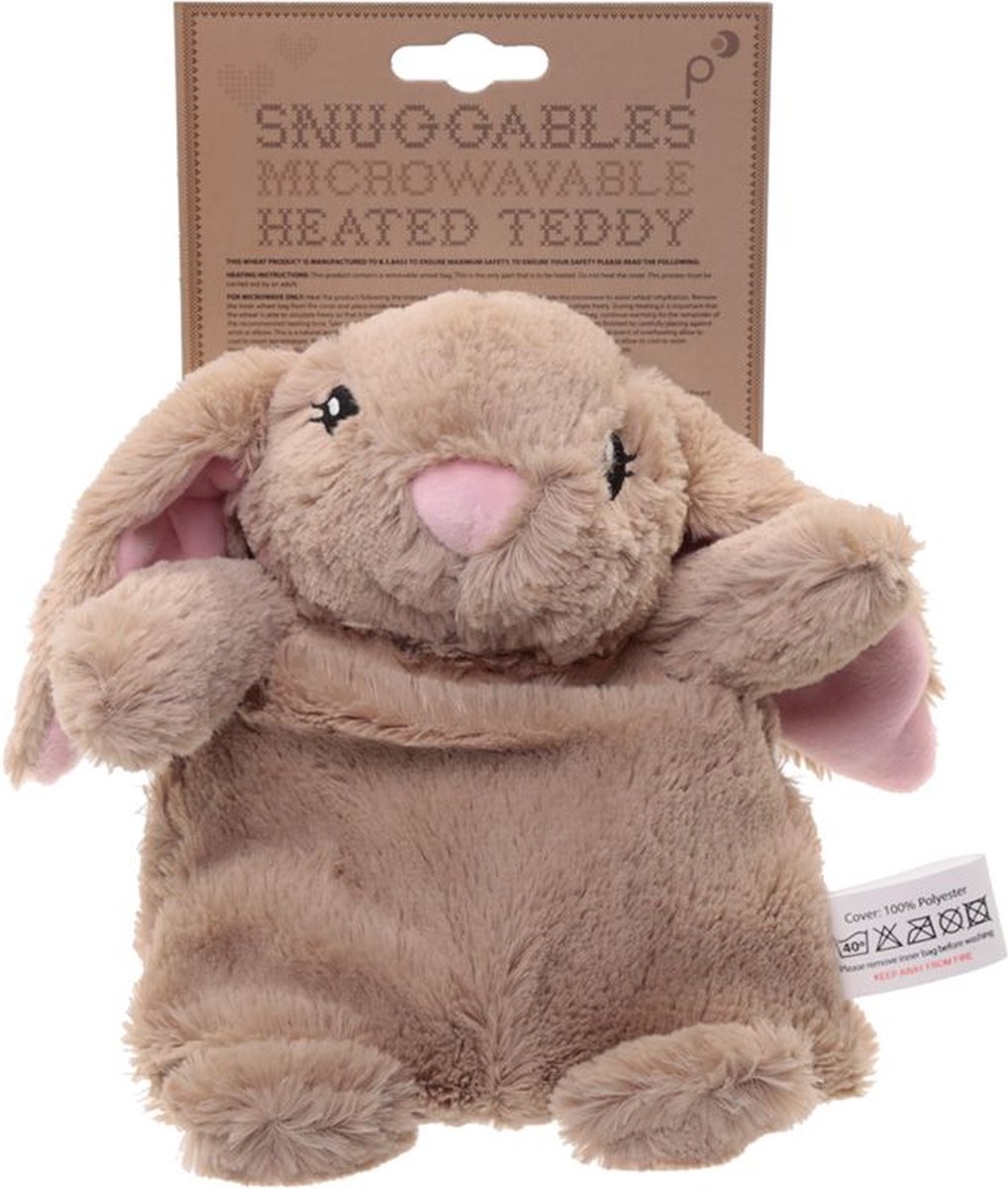magnetron knuffel Fluffy Konijn warmteknuffel hotpack pittenzak | bol.com