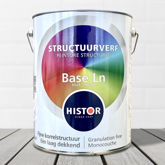 Histor Structuurverf Fijn 5 liter - Wit | bol.com