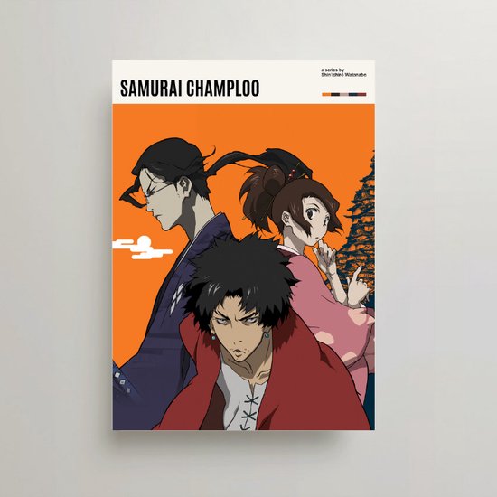 Affiche Anime - Affiche Samurai Champloo - Affiche Minimaliste A3 ...