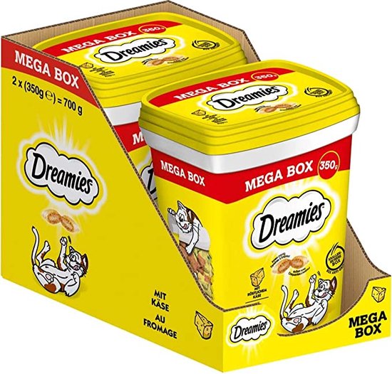 2x Catisfactions - Kattensnack met Kaas - Maxi Tub - 350g | bol
