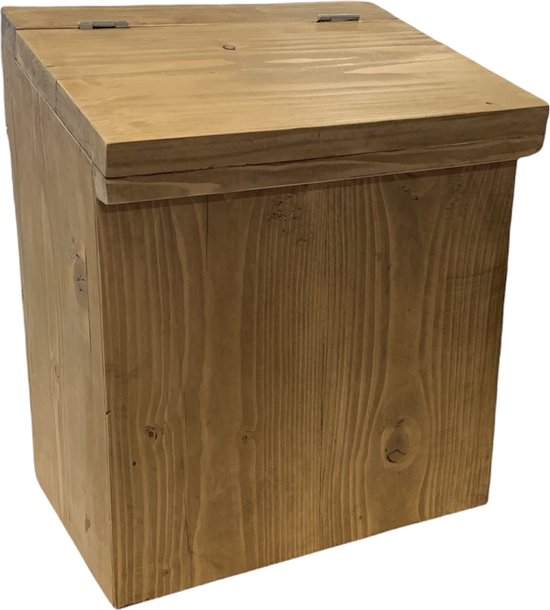 steigerhouten brievenbus voor aan muur - bruin- postbus steigerhout ...