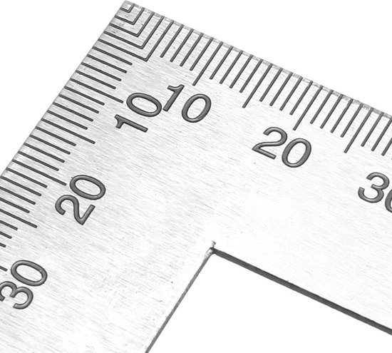 RVS Hoekliniaal | L-Vormige Liniaal | Framing Winkelhaak - met 90 ...