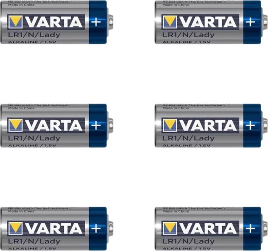 VARTA - Batterij - LR1/N/LADY - Alkaline - 1,5 Volt - 6 STUK(S) | bol