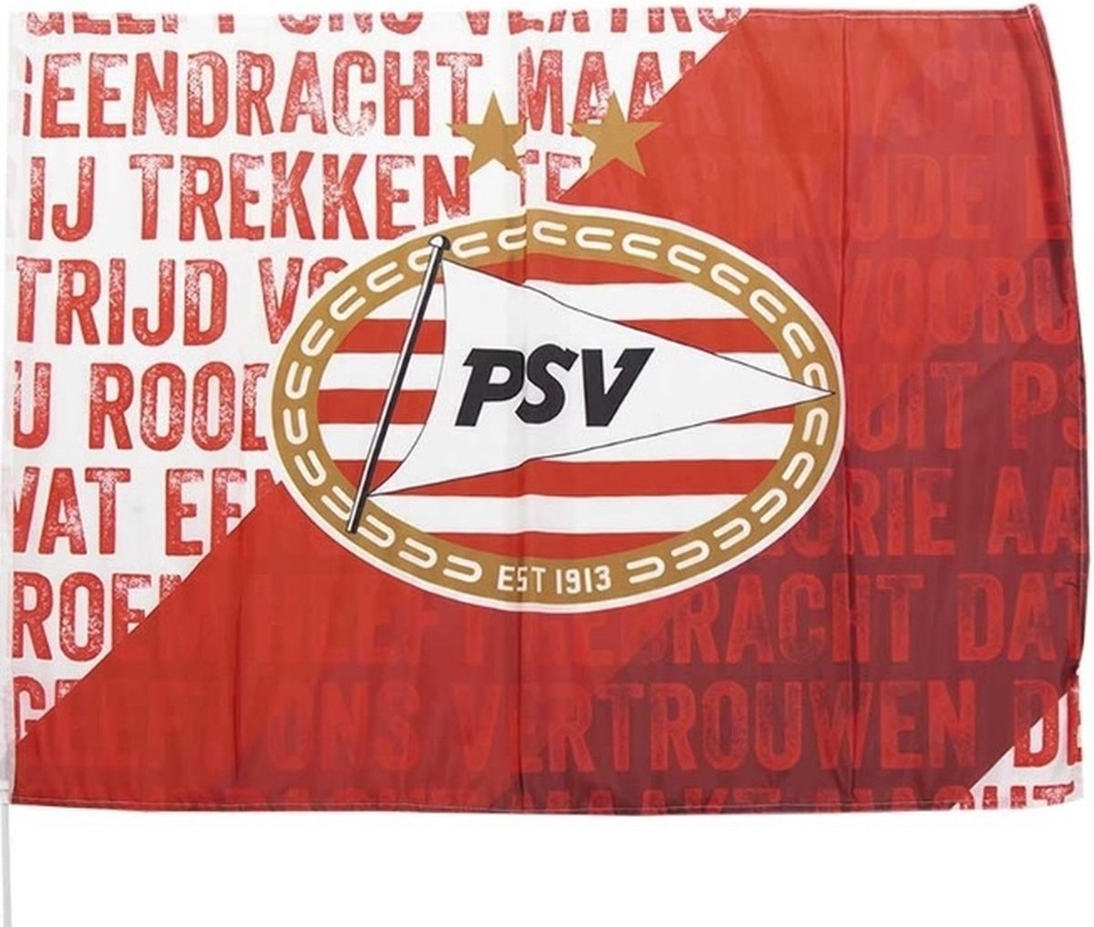 Vlag PSV groot 100x150 cm clublied (1003060015) | bol